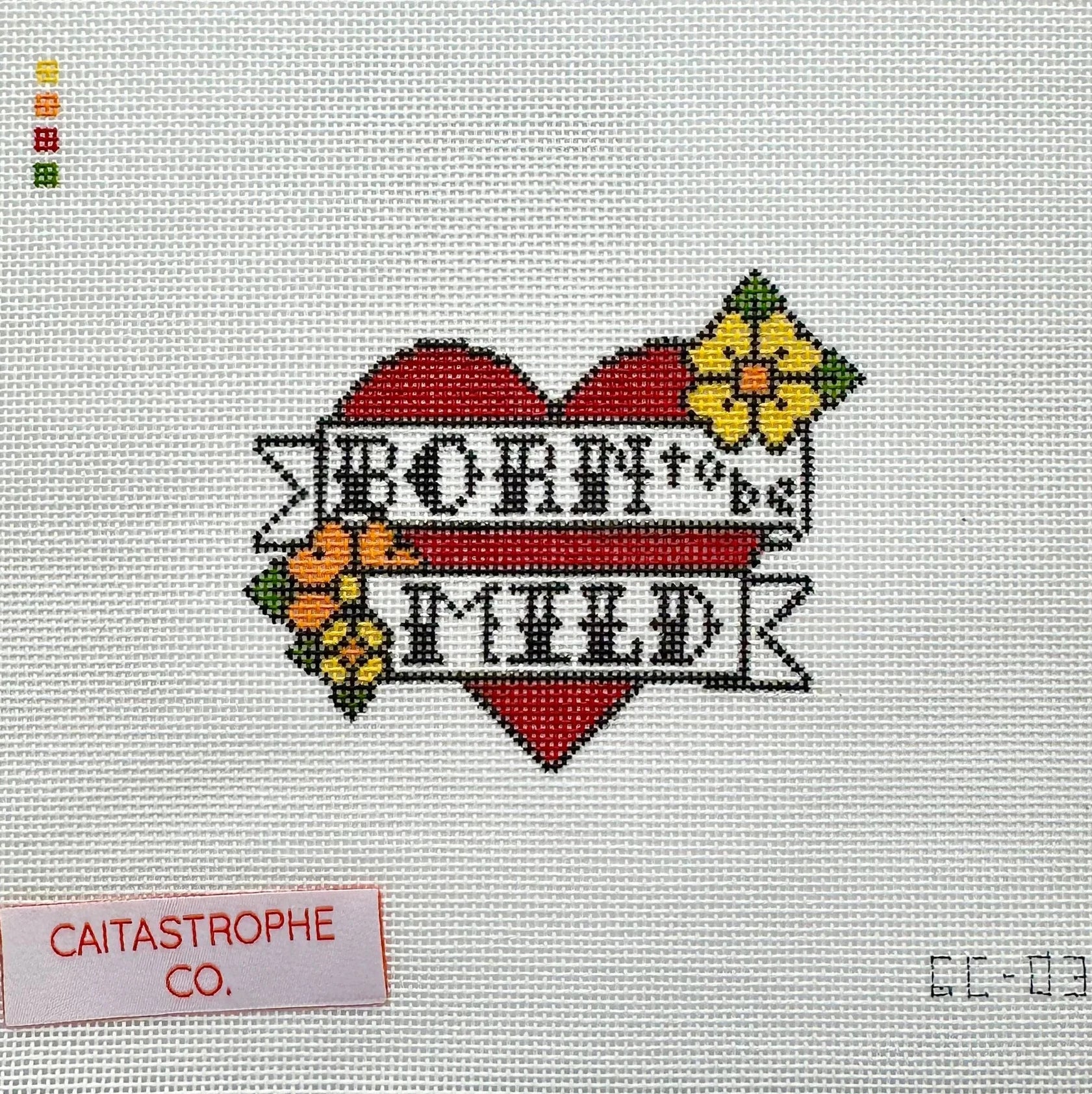 Born To Be Mild Needlepoint Canvas – Solo Daughter Stitchery