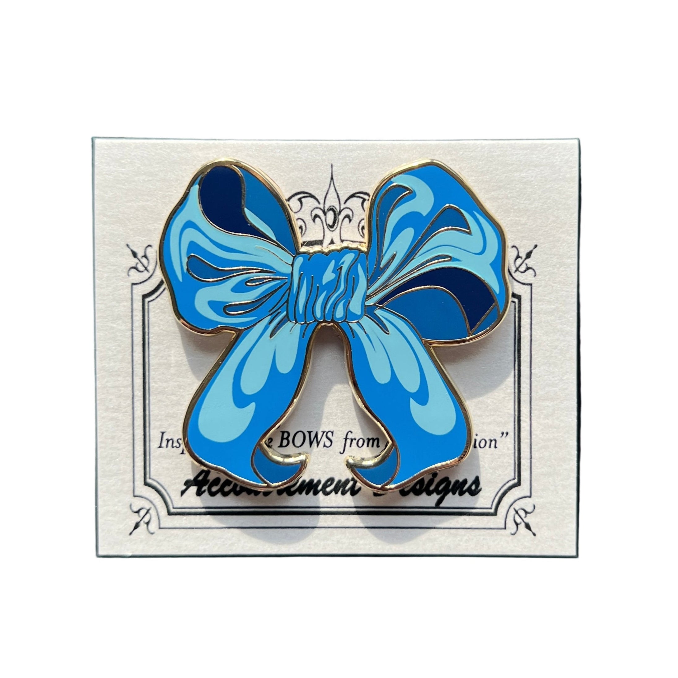 Blue Bow Needle Minder – Solo Daughter Stitchery